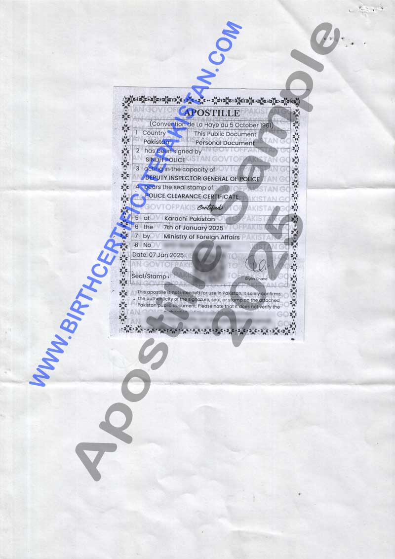 Get Apostille Attestation in Karachi Pakistan